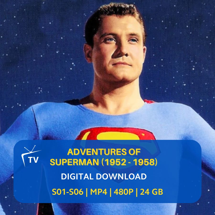 Adventures of Superman 1952 | George Reeves | Digital Download | 50s TV Show | Classic Superhero ...