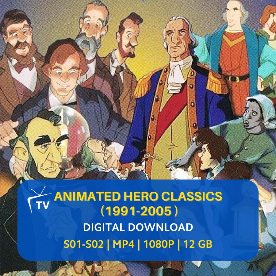 Animated Hero Classics 1991 | 90s Educational Cartoon | Digital Download | Historical Figures ...