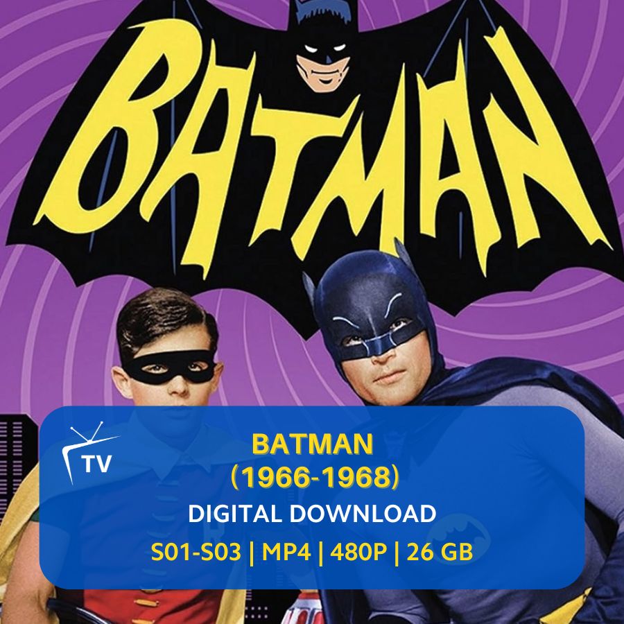Batman 1966 TV Series | Adam West | Burt Ward | Digital Download | 60s ...