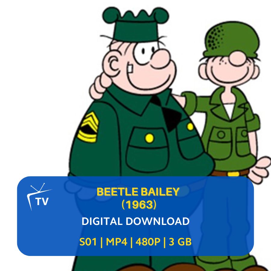Beetle Bailey 1963 TV Series | 60s Cartoon | Digital Download | Mort Walker | Comic Strip ...