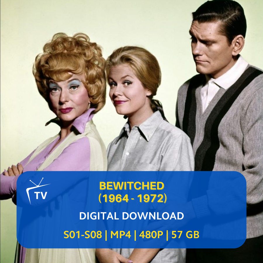 Bewitched 1964 TV Series | Elizabeth Montgomery | Digital Download | 60s Classic Sitcom | Witch ...