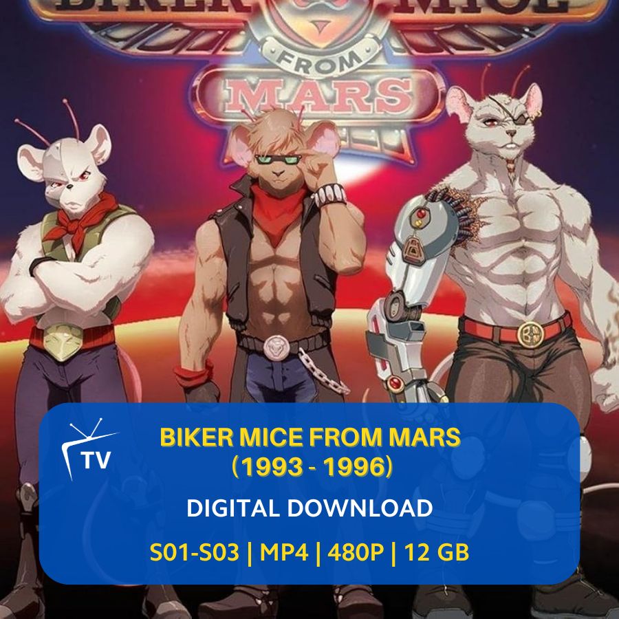 Biker Mice from Mars 1993 | 90s Cartoon | Digital Download | Throttle Vinnie Modo | Superhero ...