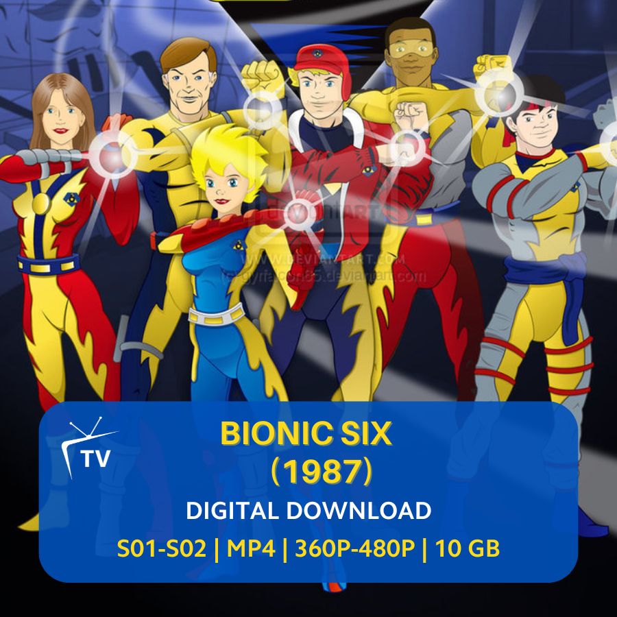 Bionic Six 1987 TV Series Digital Download | Complete 80s Cartoon | Sci ...