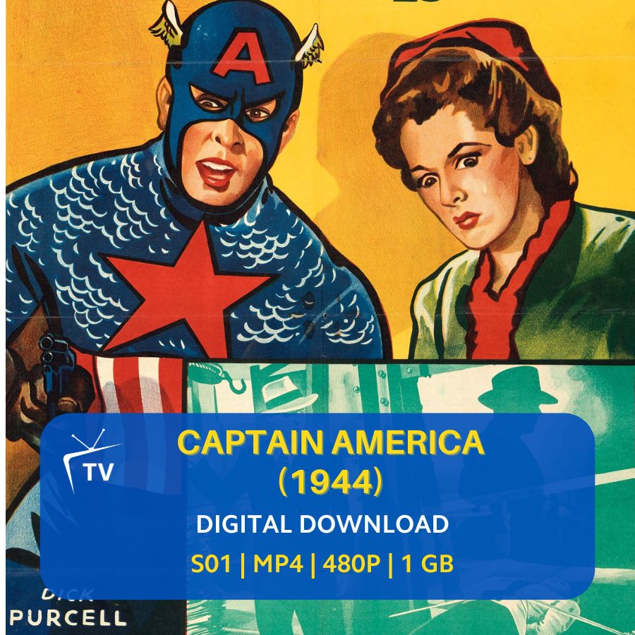 Captain America 1944 Complete Movie Serial | Digital Download | 1940s ...