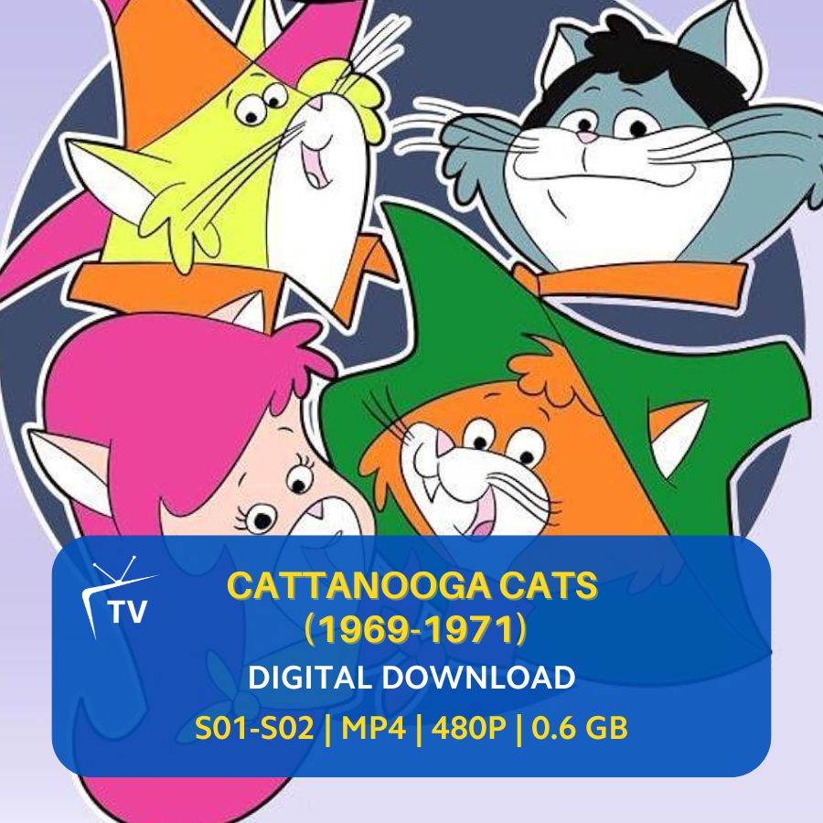 Cattanooga Cats 1969 TV Series | Hanna Barbera | Digital Download | 60s ...