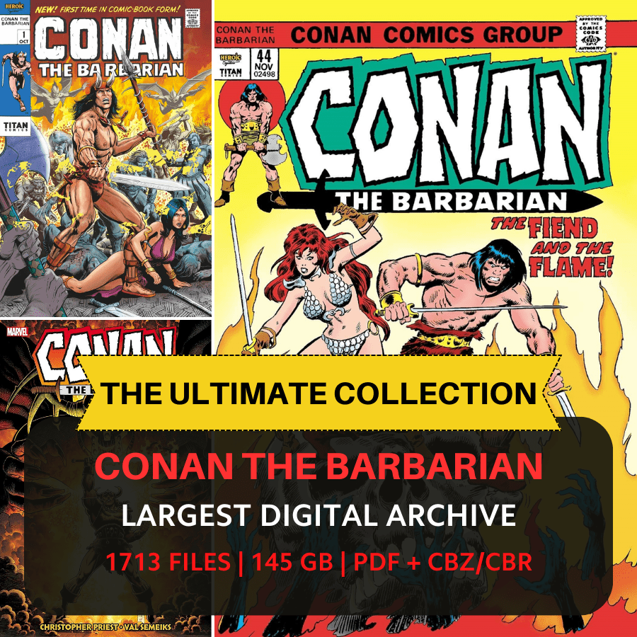 Conan the Barbarian Ultimate | Complete Comic Series | Digital Download | Vintage Adventure ...