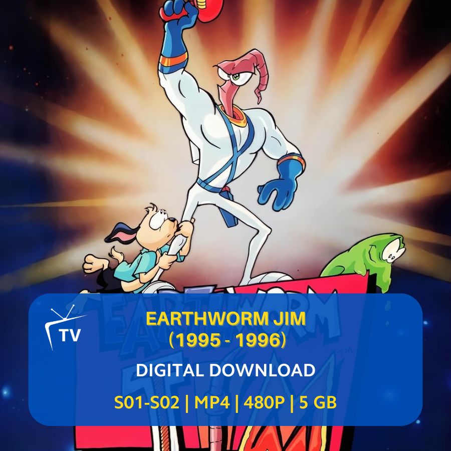 Earthworm Jim 1995 TV Series | 90s Cartoon | Digital Download | Video ...
