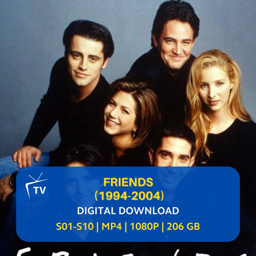 Friends 1994 TV Series | 90s Sitcom | Digital Download | Rachel Monica ...