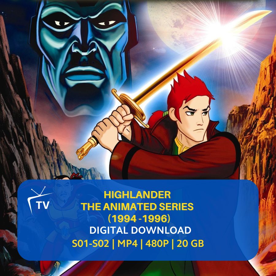 Highlander The Animated Series 1994 | 90s Cartoon | Digital Download ...