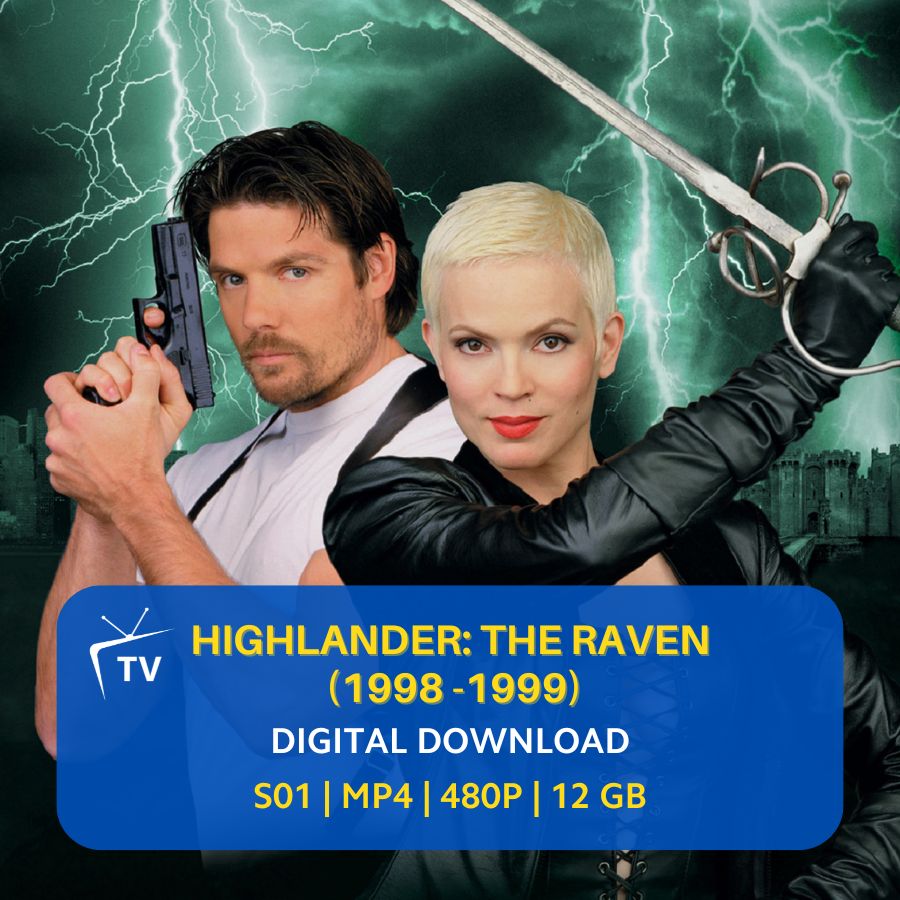 Highlander: The Raven 1998 | Highlander Spin-Off | Digital Download | Elizabeth Gracen | Amanda ...