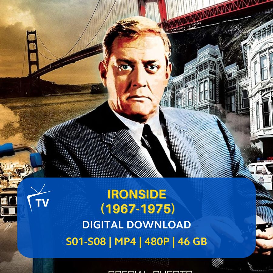 Ironside 1967 TV Series | Digital Download | Classic Crime Drama | Raymond Burr Show | Retro 60s ...