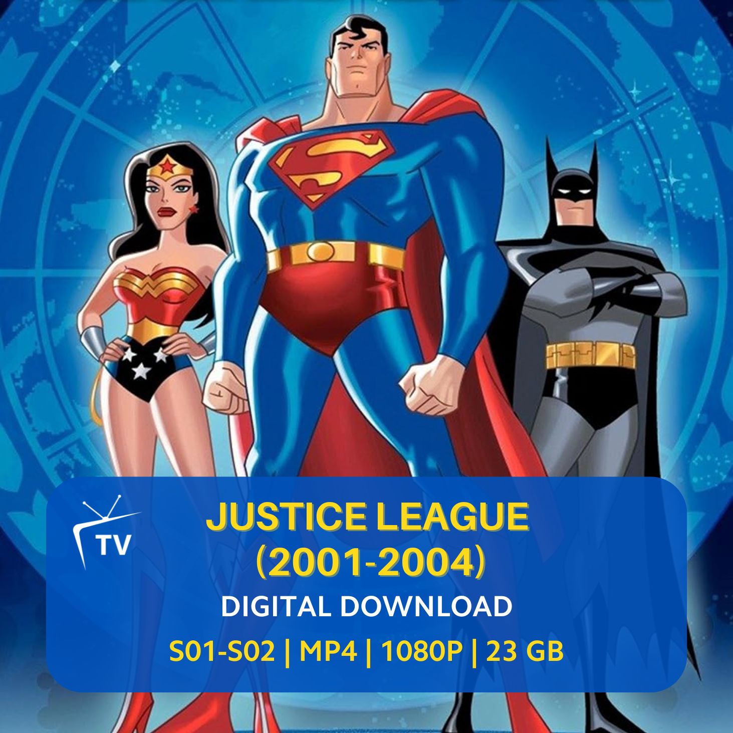Justice League 2001 TV Series Digital Download | DCAU Cartoon | Batman ...