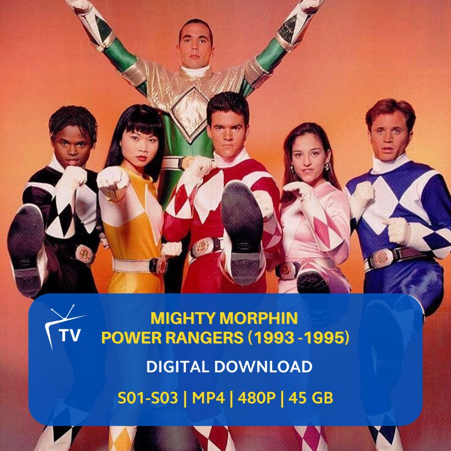 Mighty Morphin Power Rangers 1993 | 90s Kids Show | Digital Download ...