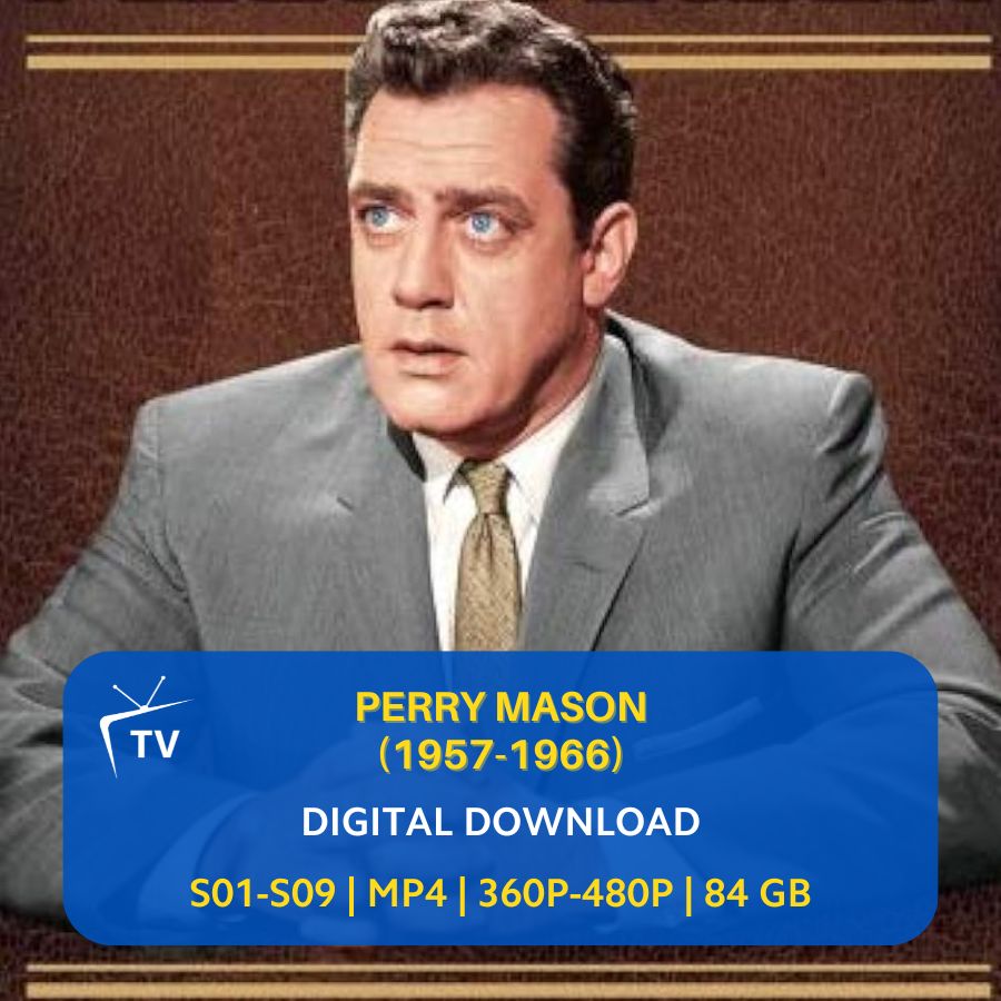 Perry Mason 1957 TV Series | Raymond Burr | Digital Download | 50s Courtroom Drama | Erle ...