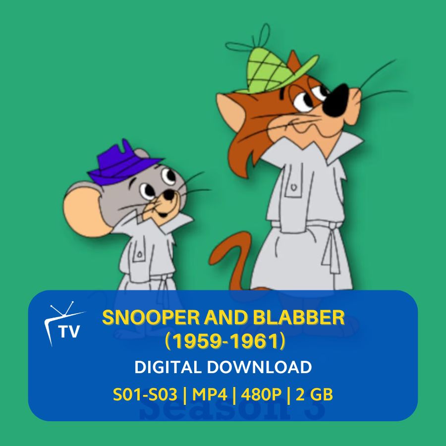 Snooper and Blabber 1959 | Hanna Barbera | Digital Download | 50s ...