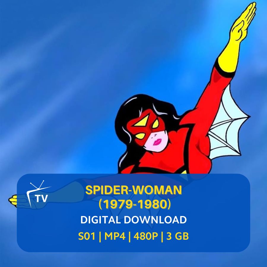 Spider-Woman 1979 TV Series | 70s Marvel Cartoon | Digital Download | Superhero | Jessica Drew ...
