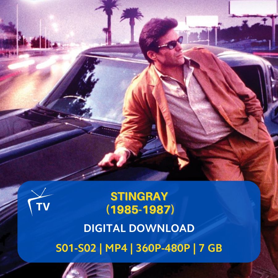 Stingray 1985 TV Series | Stephen J Cannell | Digital Download | 80s Action Show | Nick Mancuso ...