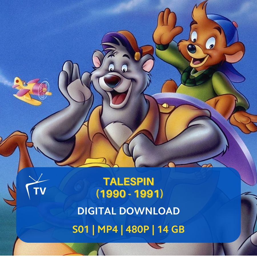 Talespin 1990 Tv Series Digital Download Classic Disney Cartoon