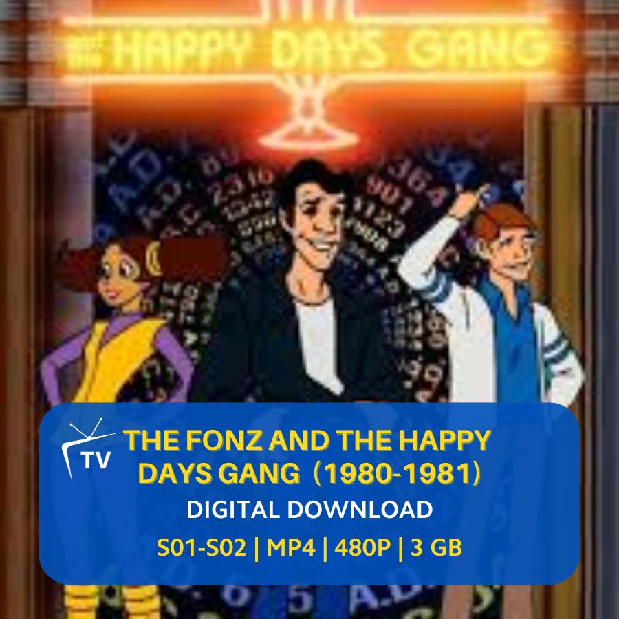The Fonz and the Happy Days Gang 1980 | 80s Cartoon | Digital Download ...