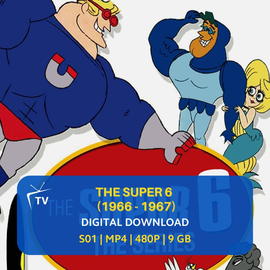 The Super 6 1966 TV Series | 60s Superhero Cartoon | Digital Download ...