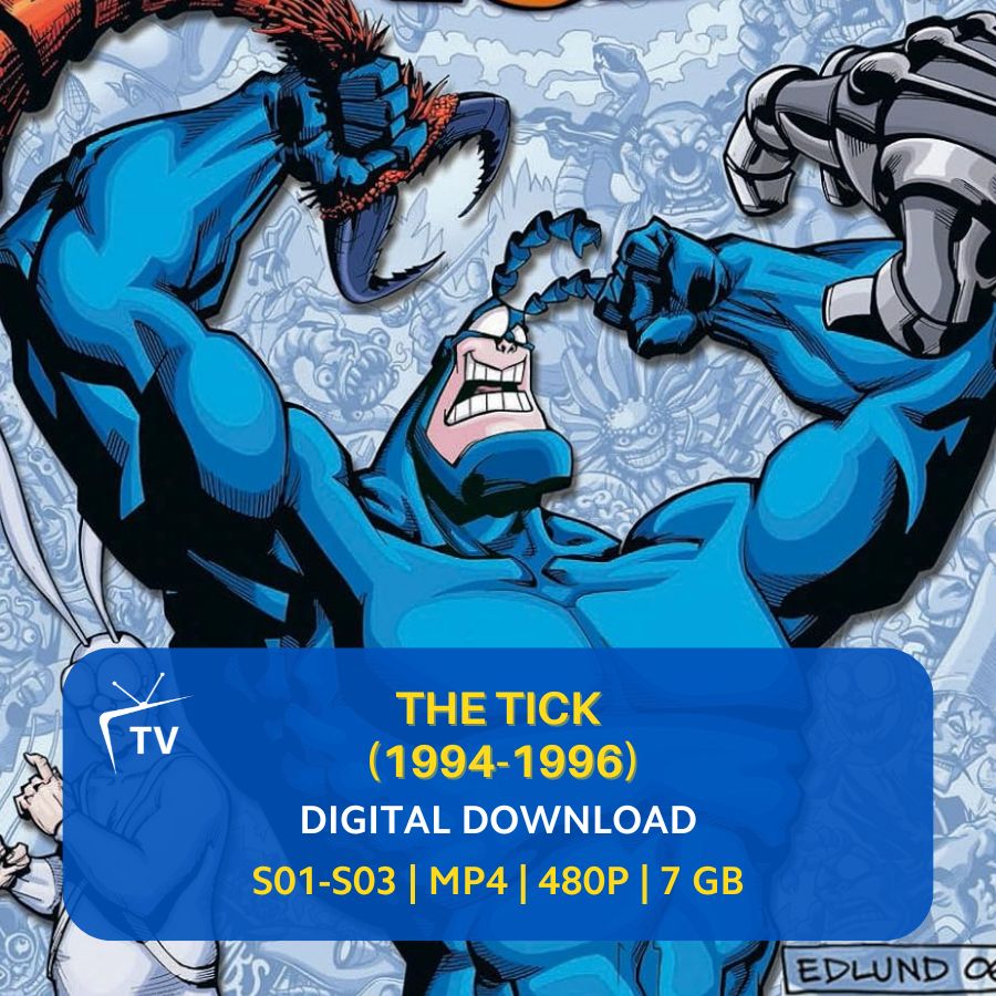 The Tick 1994 Animated Series | 90s Cartoon | Digital Download ...