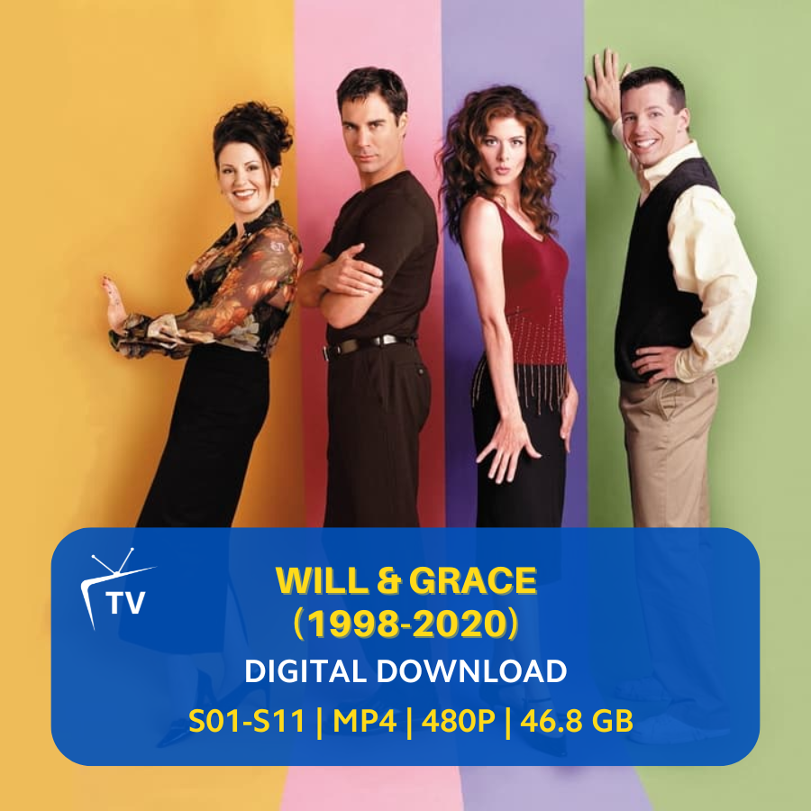 Will & Grace 1998 | Sitcom Series | Digital Download | 90s NBC Comedy ...